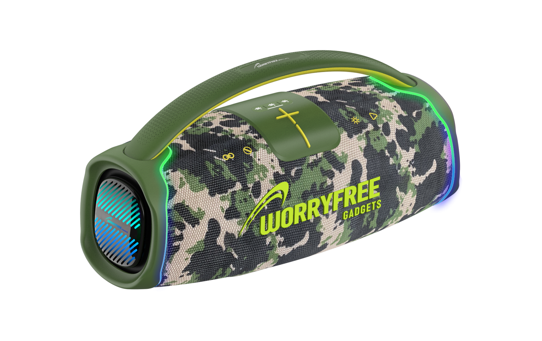 300W Portable Bluetooth Speaker with Handle, one Microphone – Worryfree ...